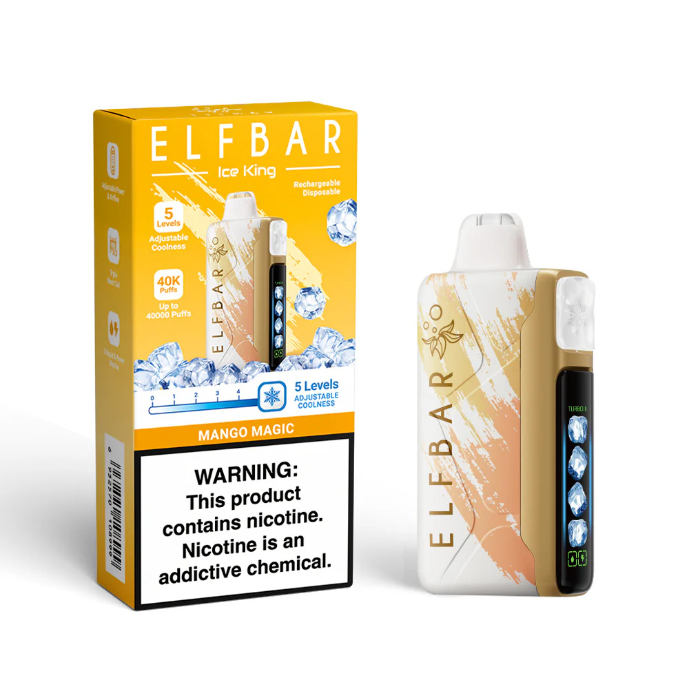 ELFBAR ICE KING 40K - MANGO MAGIC | VAPE DESECHABLE – Liquidín Vape Shop
