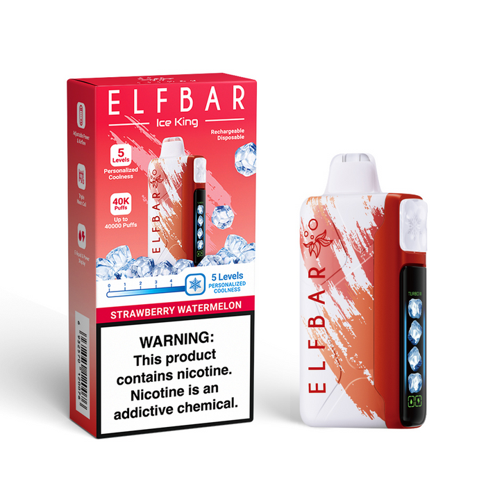 ELFBAR ICE KING 40K - STRAWBERRY WATERMELON | VAPE DESECHABLE ...