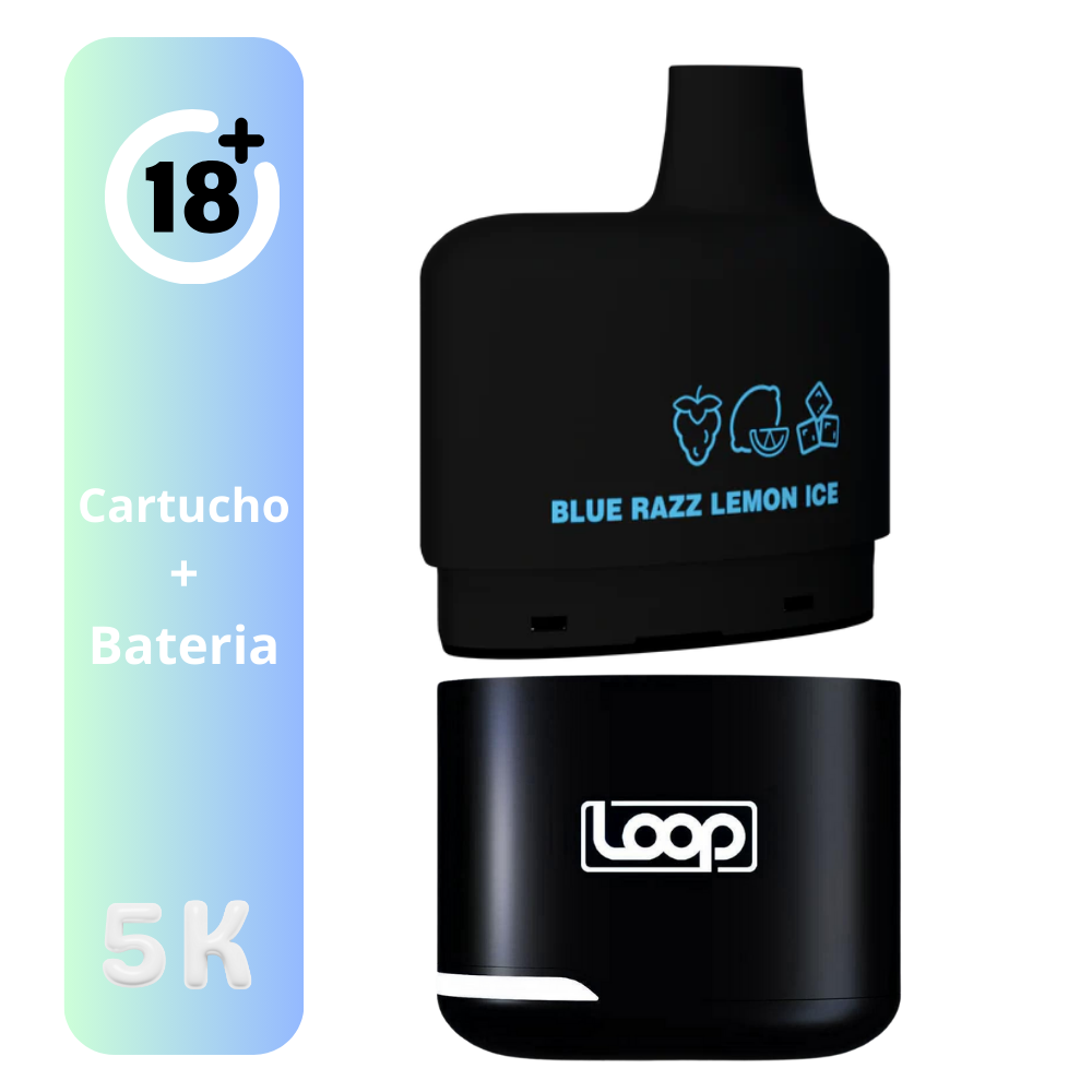 STLTH LOOP 5K KIT BLUE RAZZ LEMON VAPE DESECHABLE – Liquidín Vape Shop