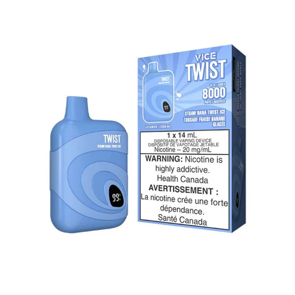 VICE TWIST STRAW NANA TWIST ICE 8K – VAPE DESECHABLE – Liquidín Vape Shop